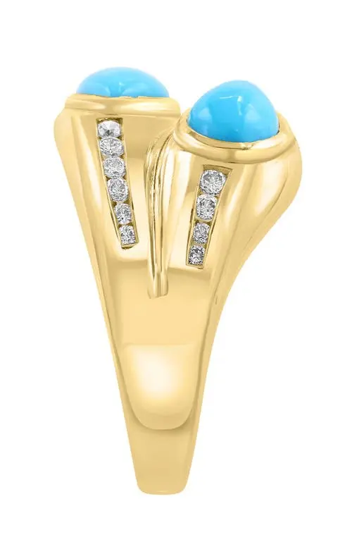EFFY 14k Yellow Gold Turquoise Sky Statement Ring