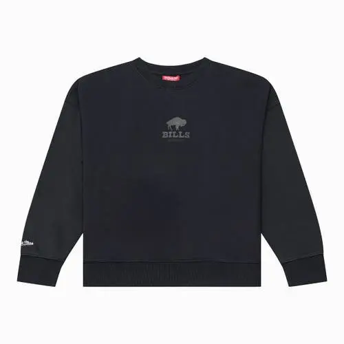 Mitchell & Ness Buffalo Bills Core Essentials Micro Logo Fleece Sweatshirt