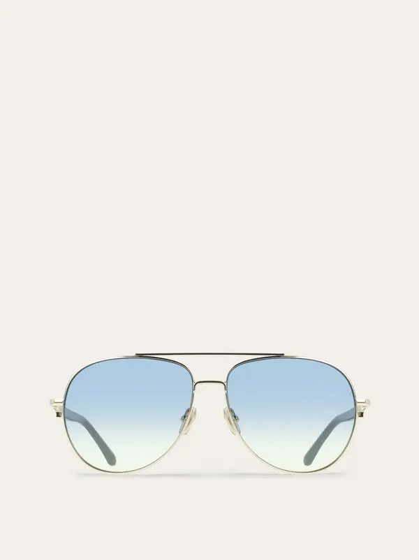 FERRAGAMO Aviator Frame Sunglasses - Blue
