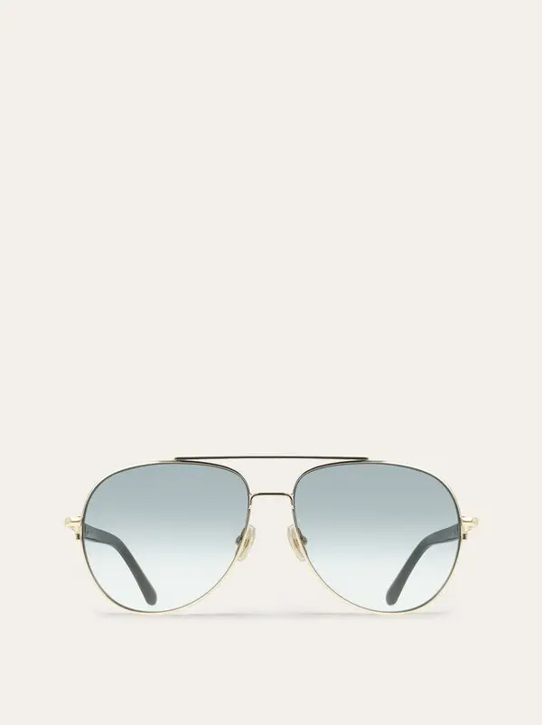 FERRAGAMO Aviator Frame Sunglasses - Grey
