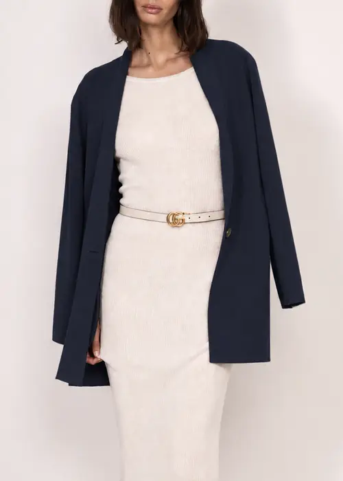 KATHRYN MCCARRON Helena Oversized Power Blazer - Navy