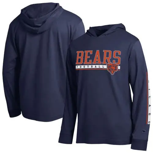 Champion Chicago Bears All Star Hooded T-shirt - Navy