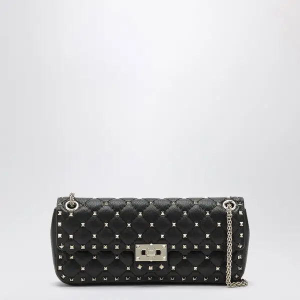 Valentino Garavani Rockstud Spike Leather Bag - Black