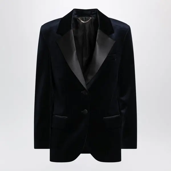 Victoria Beckham Midnight Tailored Single-breasted Jacket