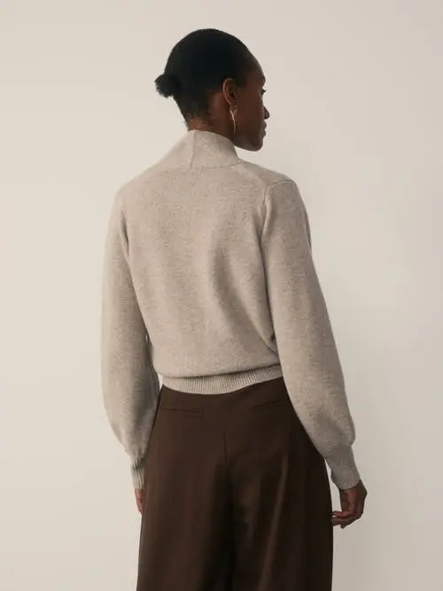 The Fold Orta Wool Blend V-neck Sweater