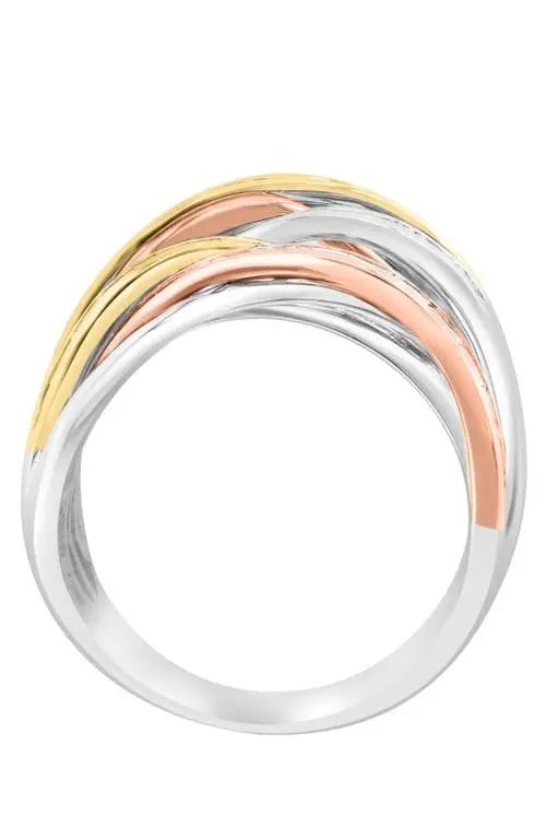 EFFY Diamond Crossover Ring In 14k White