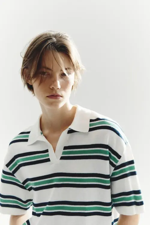 H&M Fine-knit Polo Shirt
