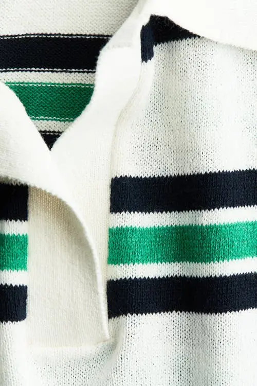 H&M Fine-knit Polo Shirt