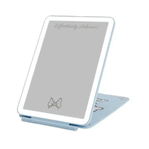 IMPRESSIONS VANITY Peanuts Snoopy "bowtie" Touchpad Mini Led Makeup Mirror
