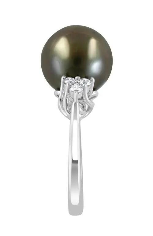 EFFY 14k Gold Moonlit Pearl Diamond Ring