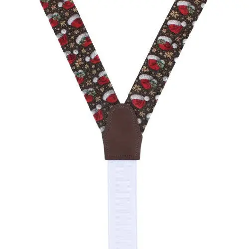 Trafalgar Kris Kringle's Cap Silk Novelty Button End Suspenders