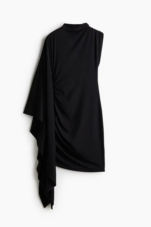 H&M Draped Asymmetric Dress