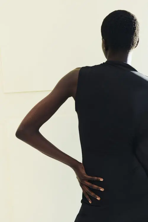 H&M Draped Asymmetric Dress