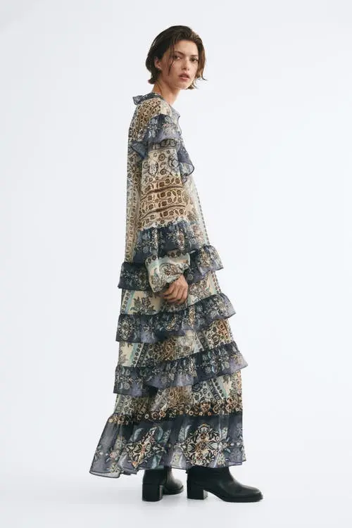H&M Flounced Tunic Dress