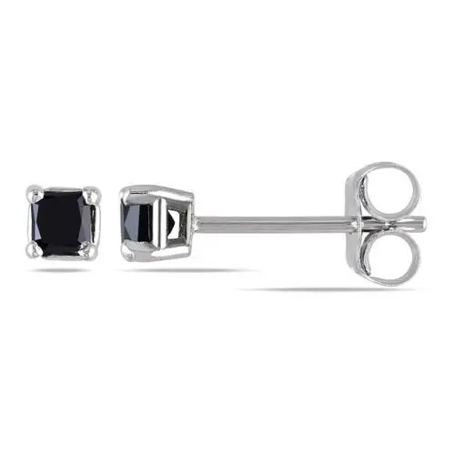 JULIANNA B. 1/4 Ctw Black Stud Earrings 14k - Diamond