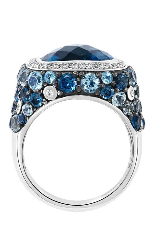 EFFY 925 Sterling Silver Ocean Depths Multi-gemstone Ring