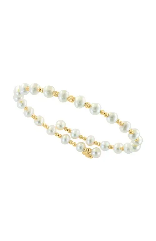 EFFY 14k Yellow Gold Pearl Garden Freshwater Pearl Necklace - White