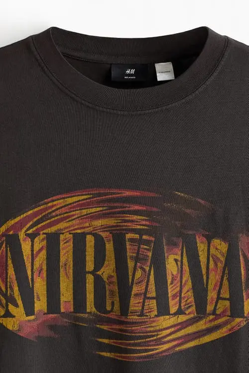 H&M Relaxed-fit Printed Cotton T-shirt