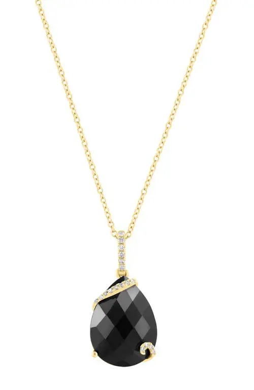 EFFY 14k Yellow Gold Noir Elegance Onyx Pendant - Black