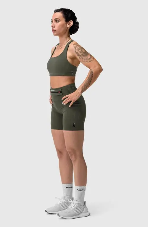 ASRV Lycra 3 In 1 Biker Short - Olive