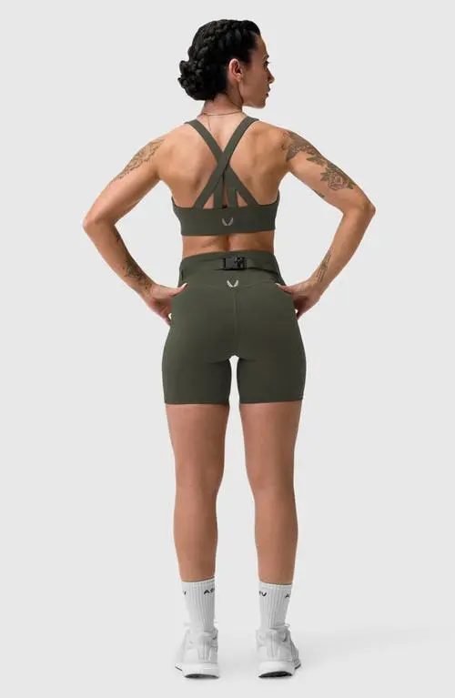 ASRV Lycra 3 In 1 Biker Short - Olive