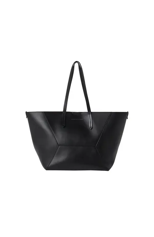 Brunello Cucinelli Bc Duo Large Bag In Calfskin With Monili