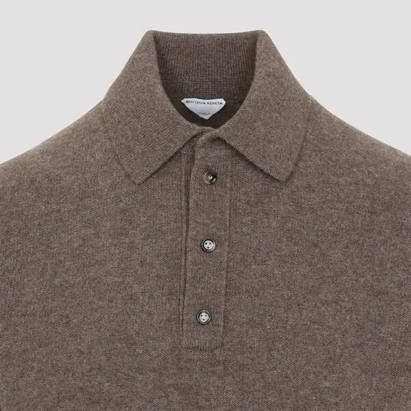 Bottega Veneta Knit Polo - Brown