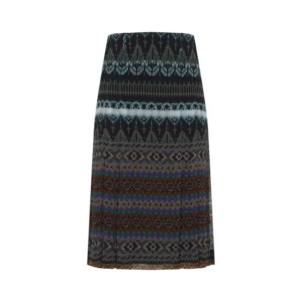 Dries Van Noten Sianora Midi Skirt - Brown