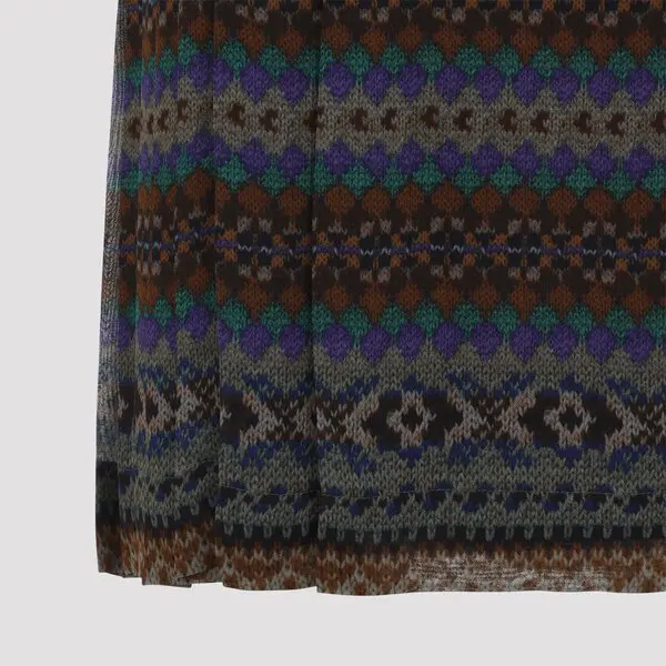 Dries Van Noten Sianora Midi Skirt - Brown