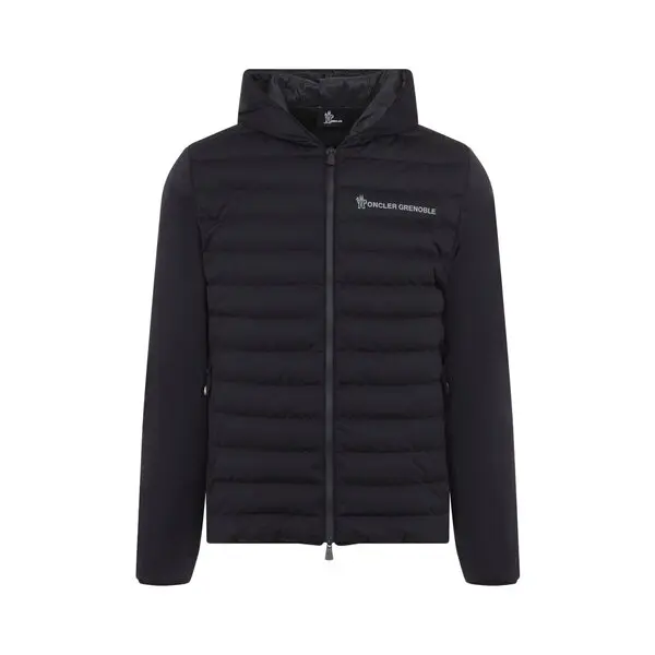 Moncler Zip Up Cardigan Jacket - Black