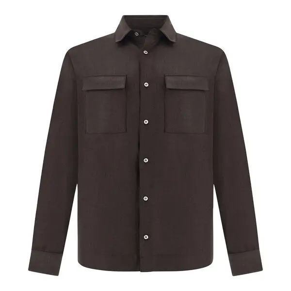 Paul & Shark Wool Overshirt - Coffe