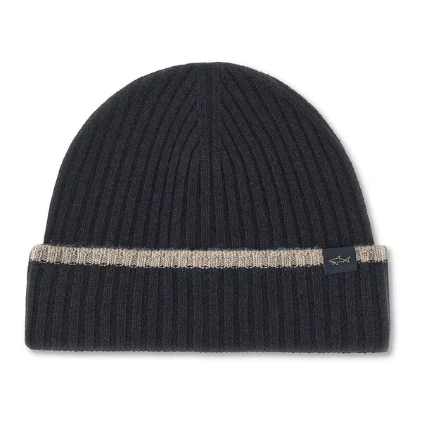 Paul & Shark Cashmere Beanie - Blue