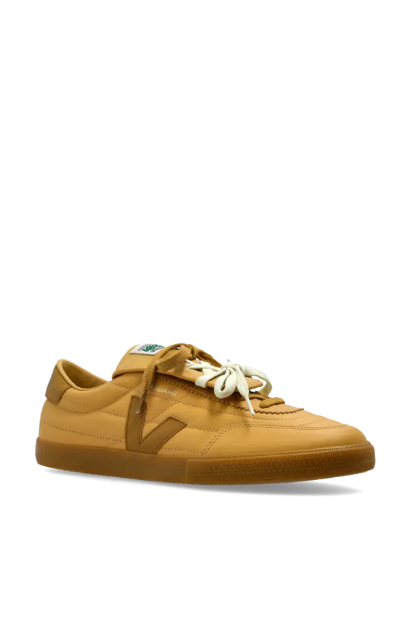 VEJA Beige Leather Low-top Sneakers