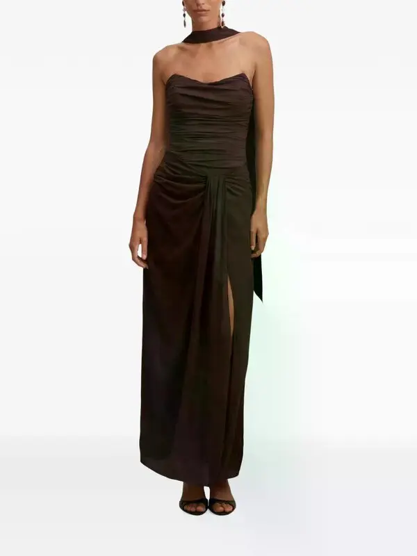 EVER NEW Arli Strapless Ruched Maxi Dress