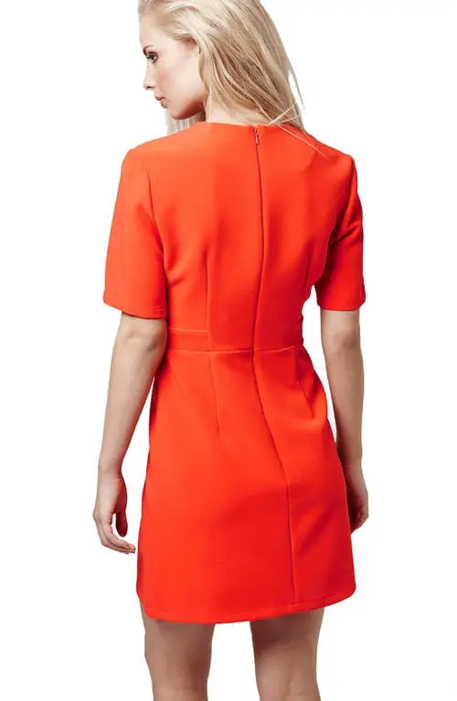 Topshop Short Sleeve Shift Dress