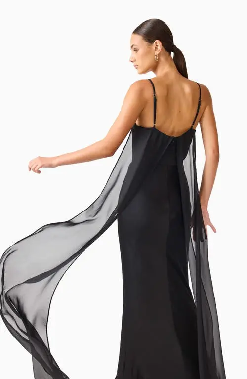 ELLIATT Auriella Chiffon Drape Gown