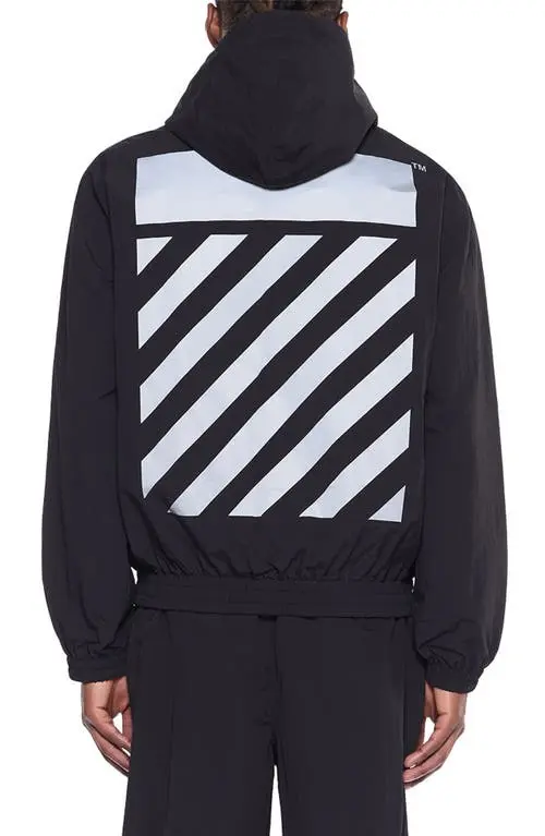 L/AB C/O OFF-WHITE Reflective Diag Windbreaker