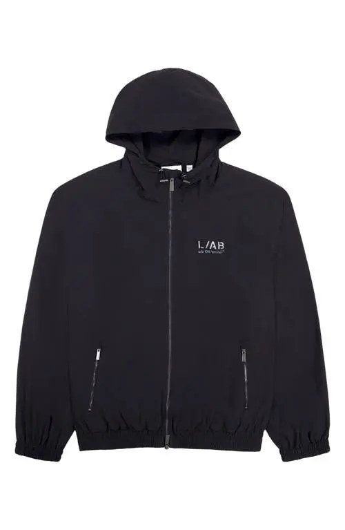 L/AB C/O OFF-WHITE Reflective Diag Windbreaker