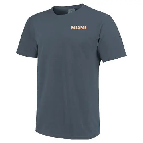 IMAGE ONE Miami Hurricanes Comfort Colors Team Statue T-shirt