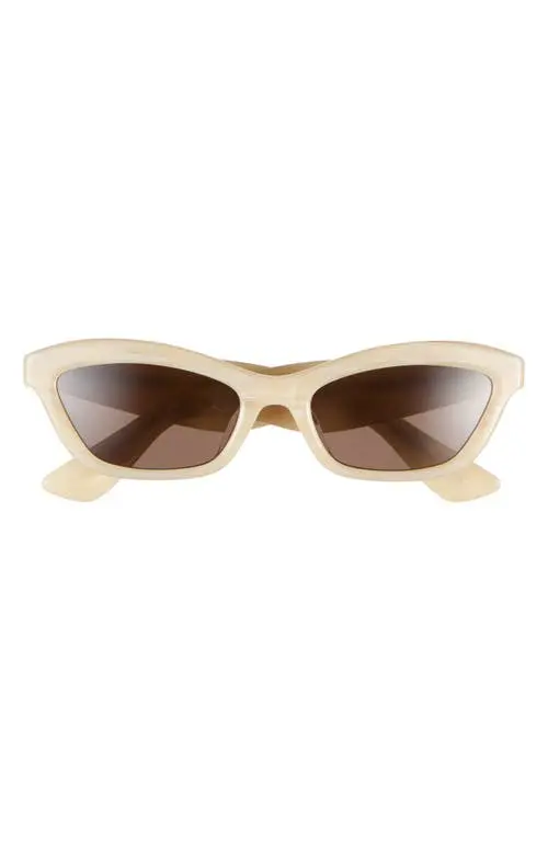 Oliver Spencer X Khaite 1997c 55mm Cat Eye Sunglasses - Brown