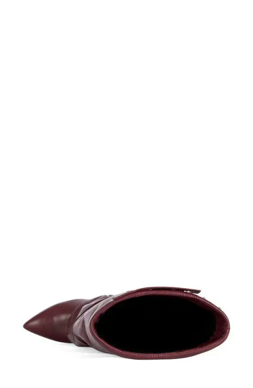 AZALEA WANG Railay Faux Leather Wedge Boot