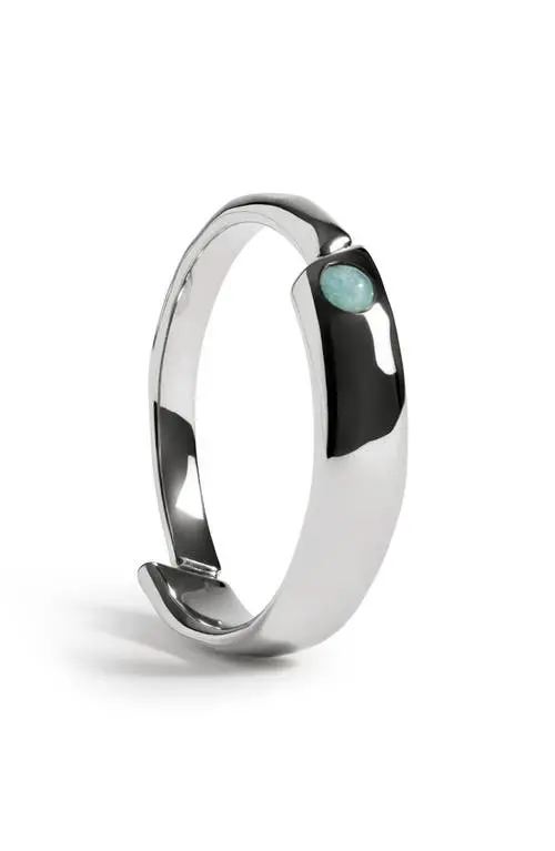 Monica Vinader Amaia Recycled Sterling Silver Amazonite Stacking Ring