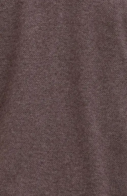 THREADS 4 THOUGHT Kace Herringbone Brushed Jacquard Quarter Zip Pullover - Cocoa