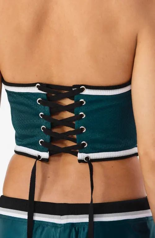 OFF SEASON Philadelphia Eagles Corset Top - Green