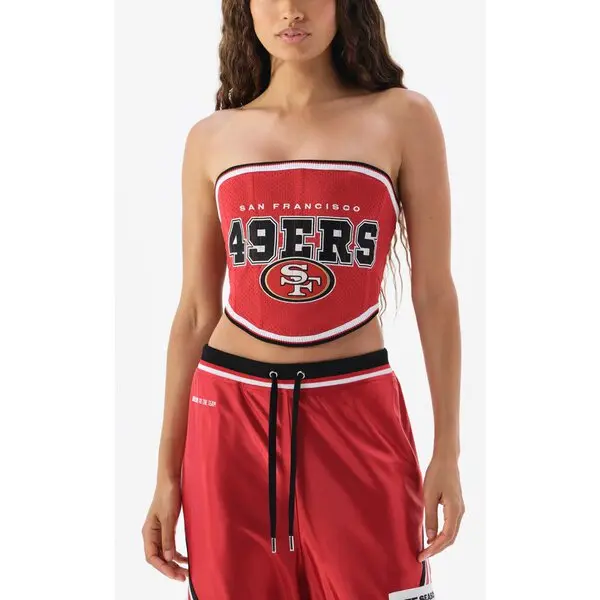 OFF SEASON Philadelphia Eagles Corset Top - Red