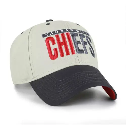 '47 Black Kansas City Chiefs Half Block Text Mvp Adjustable Hat