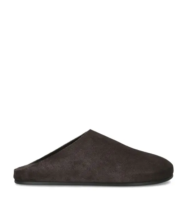 THE ROW Hudson Suede Slides