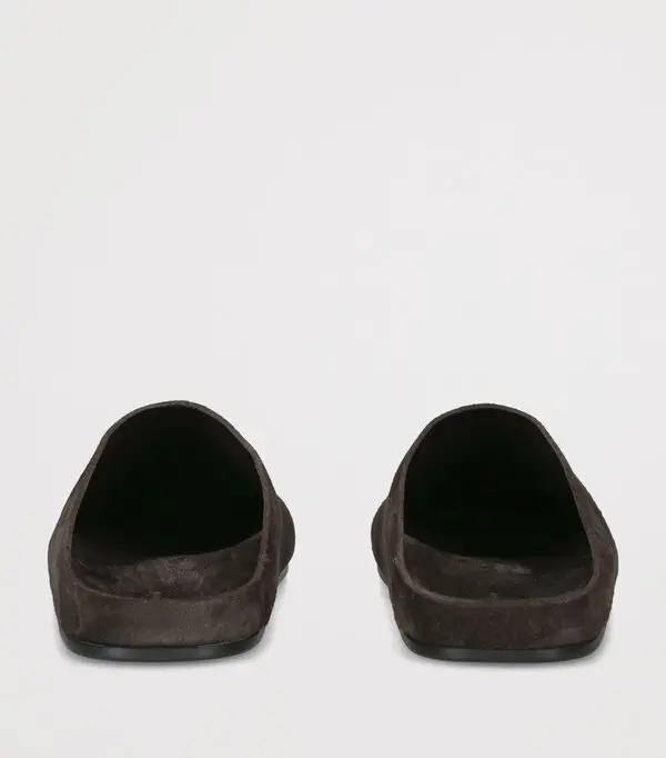 THE ROW Hudson Suede Slides