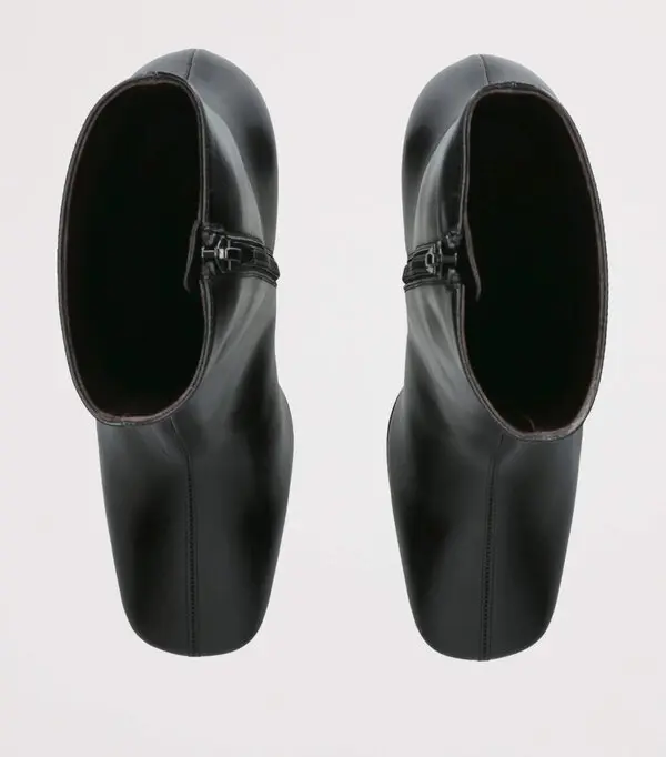 THE ROW Cindy Leather Ankle Boots 85