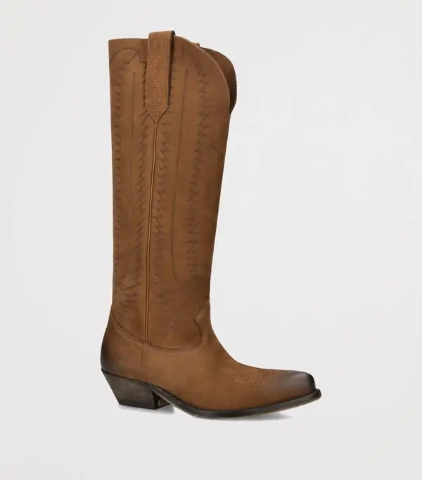 GOLDEN GOOSE Leather Wish Star Knee-high Boots